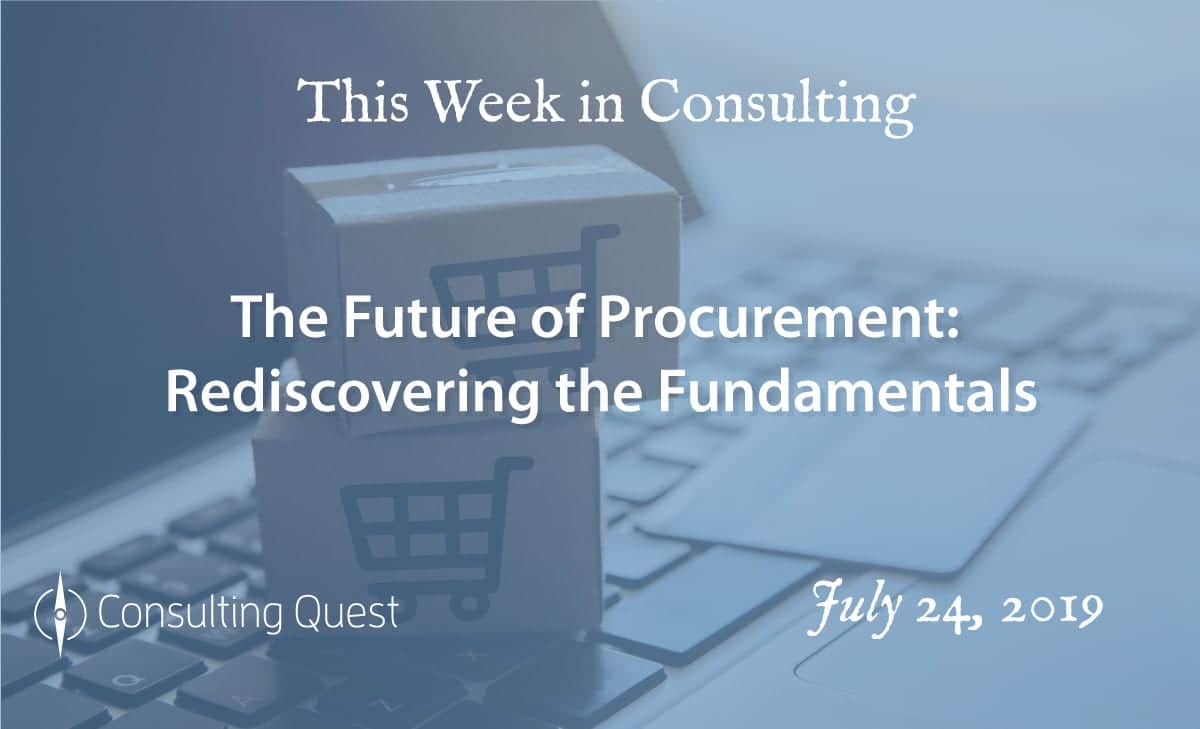 The Future of Procurement: Rediscovering the Fundamentals